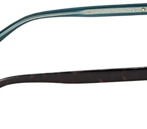 Kate Spade New York Women's Kate Spade Female Optical Style Dollie Rectangular Reading Glasses, Havana Blue/Demo Lens, 53mm, 15mm + 2.5