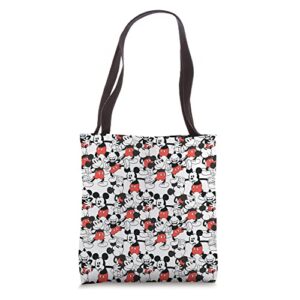 disney mickey mouse expressions print tote bag