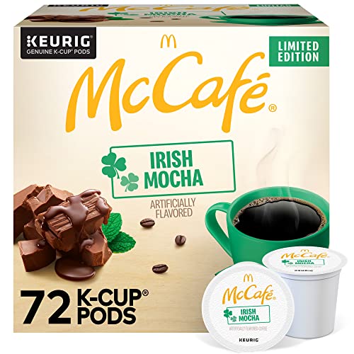 McCafe Irish Mocha, Keurig Single Serve K-Cup Pods, Flavored Coffee, 72 Count