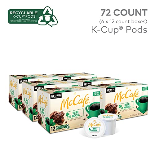 McCafe Irish Mocha, Keurig Single Serve K-Cup Pods, Flavored Coffee, 72 Count