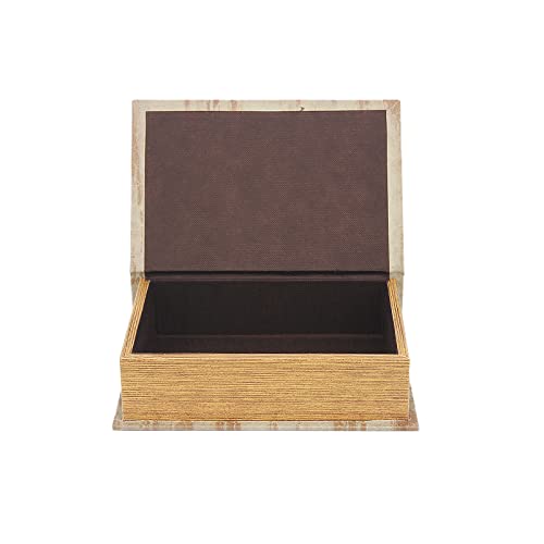 Decorative Book Boxes, Faux Wood with Magnetic cover Storage for Hidden Jewelry, Money, and Cash (Lunar Eclipse)