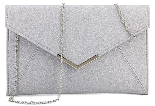 Taponukea Envelope Clutch Purses for Women Shiny Bridal Party Prom Women's Clutch Handbags