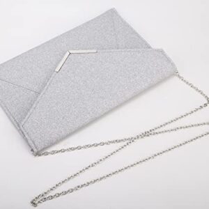 Taponukea Envelope Clutch Purses for Women Shiny Bridal Party Prom Women's Clutch Handbags