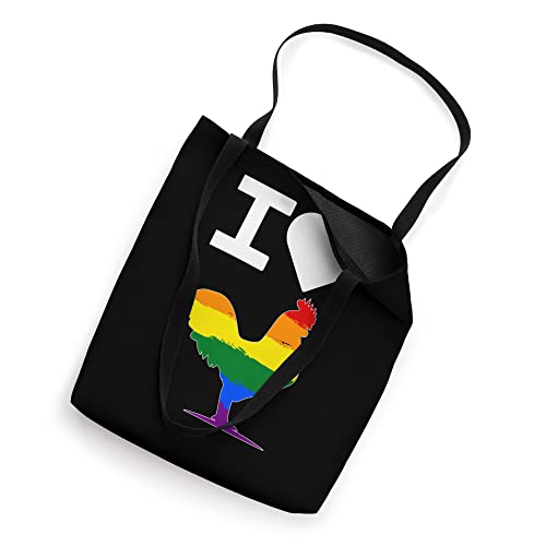 I Love Cock Dick Funny LGBT Gay Pride Rainbow Tote Bag