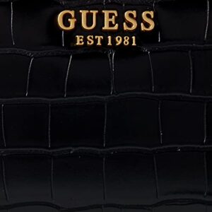 GUESS womens Laurel Small Zip Around Wallet, Black, one size US