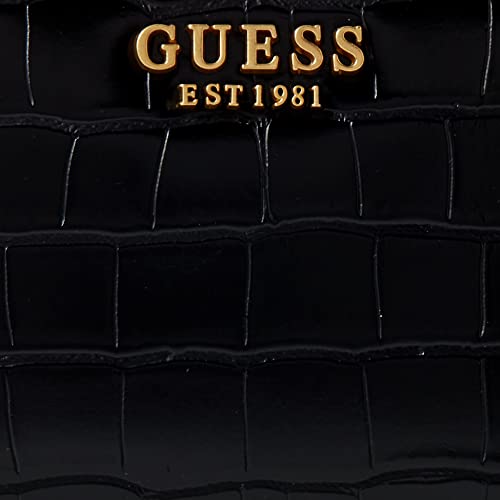 GUESS womens Laurel Small Zip Around Wallet, Black, one size US