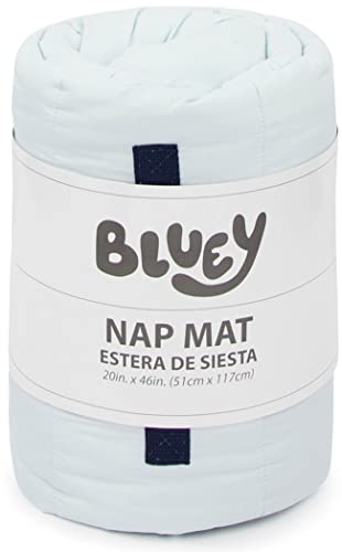 Bluey Sleepy Time Nap Mat – Built-in Pillow and Blanket - Super Soft Microfiber Kids'/Toddler/Children's Bedding, Ages 3-7 (Official Bluey Product)