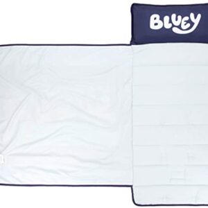 Bluey Sleepy Time Nap Mat – Built-in Pillow and Blanket - Super Soft Microfiber Kids'/Toddler/Children's Bedding, Ages 3-7 (Official Bluey Product)