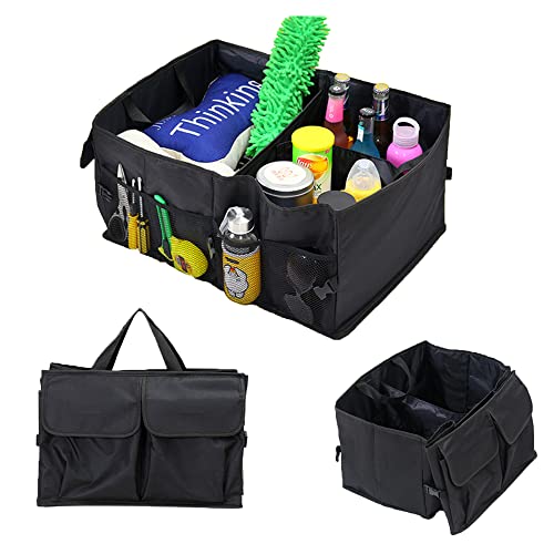 KIFIDAN Multipurpose Car Trunk Organizer - Foldable, Car Trunk Organizer, Car Storage, Suitable for Travel Office Home