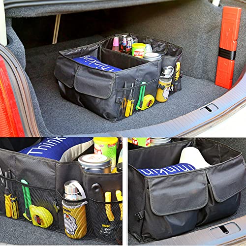 KIFIDAN Multipurpose Car Trunk Organizer - Foldable, Car Trunk Organizer, Car Storage, Suitable for Travel Office Home