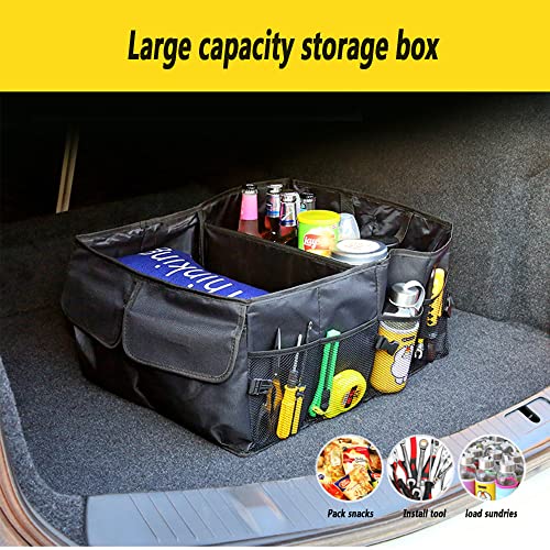 KIFIDAN Multipurpose Car Trunk Organizer - Foldable, Car Trunk Organizer, Car Storage, Suitable for Travel Office Home