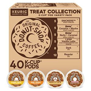 the original donut shop coffee variety pack, keurig single serve k-cup pods, 40 count