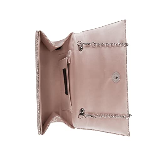 Jessica McClintock Chloe Sparkle Stones Evening Clutch, Rose Gold