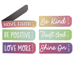 salt & light, gradient bright magnetic bookmarks, 1 each of 6 designs