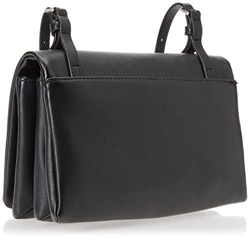 Calvin Klein Penny Triple Compartment Crossbody, Black/Silver,One Size