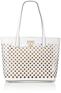 guess aqua tote white one size