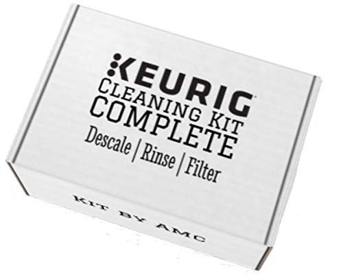 Keurig Descaling and Maintenance Kit by AMC - Includes 14 Ounce Descaling Solution, 10 Keurig Rinse Pods & 2 Replacement Water Filters