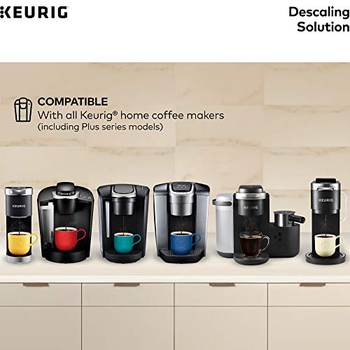 Keurig Descaling and Maintenance Kit by AMC - Includes 14 Ounce Descaling Solution, 10 Keurig Rinse Pods & 2 Replacement Water Filters