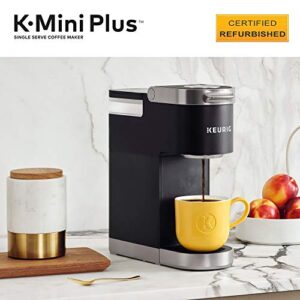 Keurig K-Mini Plus Coffee Maker, Certified Refurbished, Black (Renewed)