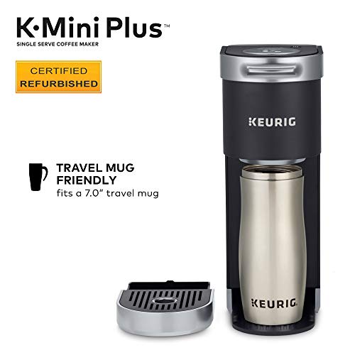 Keurig K-Mini Plus Coffee Maker, Certified Refurbished, Black (Renewed)