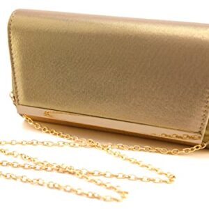 SUCCUNA Clutch Purses Envelope Evening Bag For Women Girl Gold Charming Sparkling Crossbody Handbags for Wedding