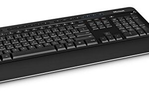 Microsoft Wireless Desktop 3050 with AES - Black. Wireless Keyboard and Mouse Combo. Built-in Palm Rest. Customizable Windows Shortcut Keys