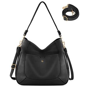 purses and handbags leather tote bags for women pu hobo bag large shoulder bag with adjustable shoulder strap