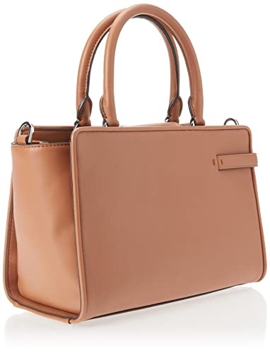 Calvin Klein Jade Tailored Satchel, Caramel,One Size