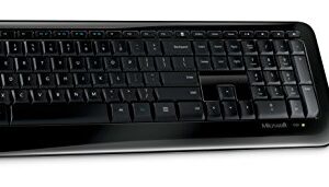 Microsoft Wireless Desktop 850 with AES ) - Black. Wireless Keyboard and Mouse Combo. Snap-In USB Transciever. Right/Left Hand Use Mouse