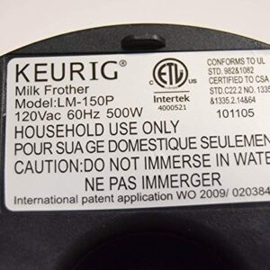 Keurig Café One-Touch Milk Frother