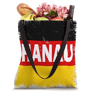 Hanau - Germany with German flag Tote Bag