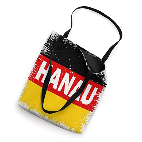 Hanau - Germany with German flag Tote Bag