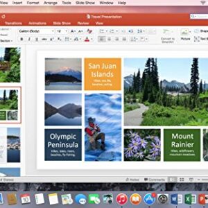 Microsoft Office Home and Student 2016 for Mac | 1 user, Mac Key Card