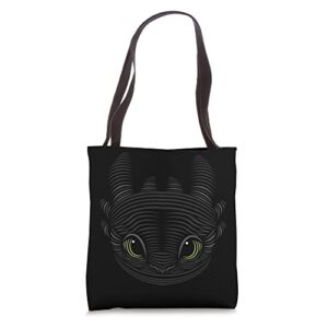 how to train your dragon 3: toothless big face tote bag