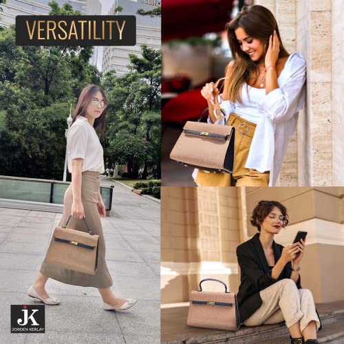 JORDEN KERLAY Large tote bag/Handbag for Women | Gold Clutch bag Shoulder Bag Top-handle bag | Designer aesthetic gold bag for women