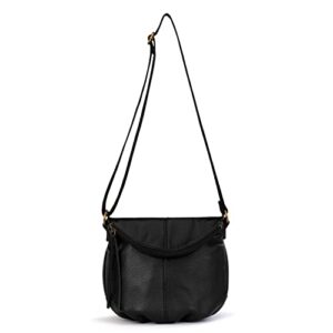 the sak womens deena flap crossbody, black 1, one size us