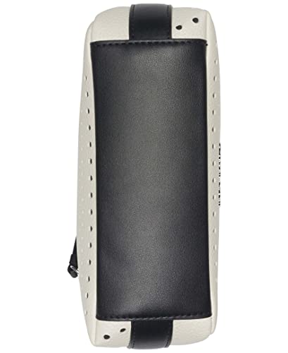 Calvin Klein Brenda Top Zip Crossbody, Cherub White/Black