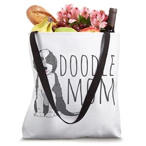 Dog Doodle Mom Sheepadoodle Tote Bag