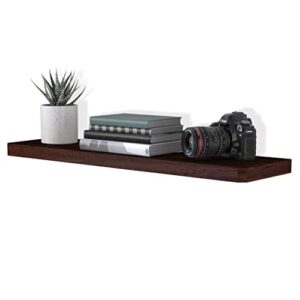 way basics wall mount display (9.8 x 35.4 x 1.5), espresso