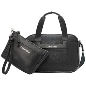 calvin klein bette 2 in 1 crossbody, black/silver