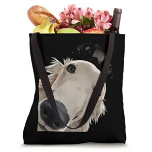 Funny Curious Dog Borzoi Tote Bag