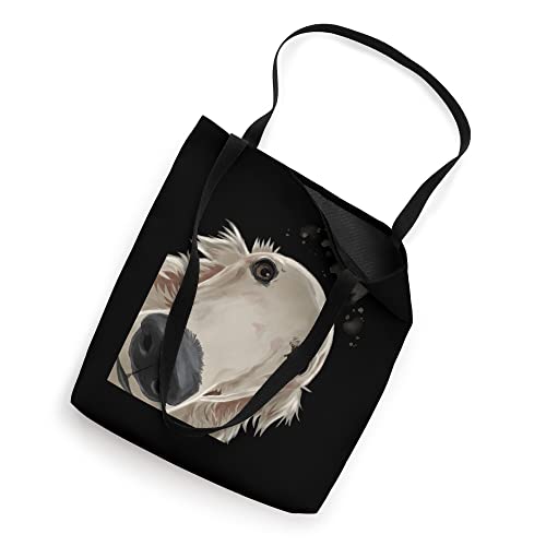 Funny Curious Dog Borzoi Tote Bag