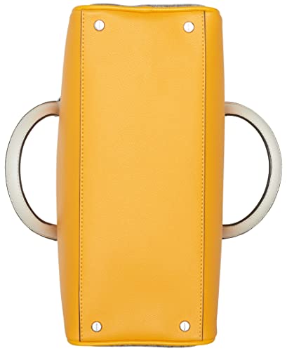 Calvin Klein Nolan Zip Around Satchel, Mango/Almond/Taupe