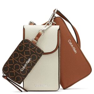 calvin klein bella novelty multi crossbody, cherub white combo