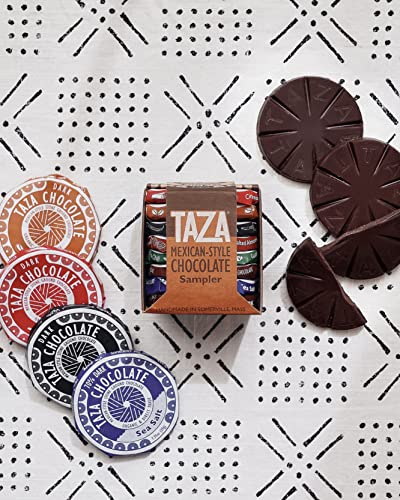 Taza Chocolate Organic Mexicano Disc Stone Ground, Variety Pack, 1.35 Ounce (8 Count), Vegan