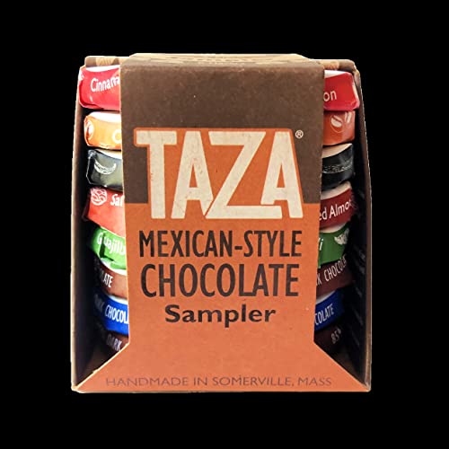 Taza Chocolate Organic Mexicano Disc Stone Ground, Variety Pack, 1.35 Ounce (8 Count), Vegan