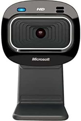 Microsoft LifeCam HD-3000 for Business with built-in noise cancelling Microphone, Light Correction, USB Connectivity with universal attachment base, for video calling on Microsoft Teams/Zoom