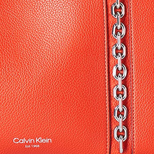 Calvin Klein Adeline Triple Compartment Tote, Spicy Orange