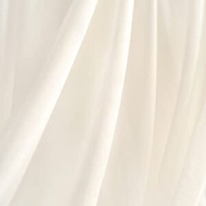 Ling's Moment 32Ft Extra Long Wedding Arch Backdrop Decorations 2 Panels Arch Drapping Fabric Wrinkle-Free - Ivory