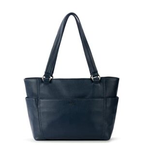 the sak womens ashby leather satchel, indigo, one size us